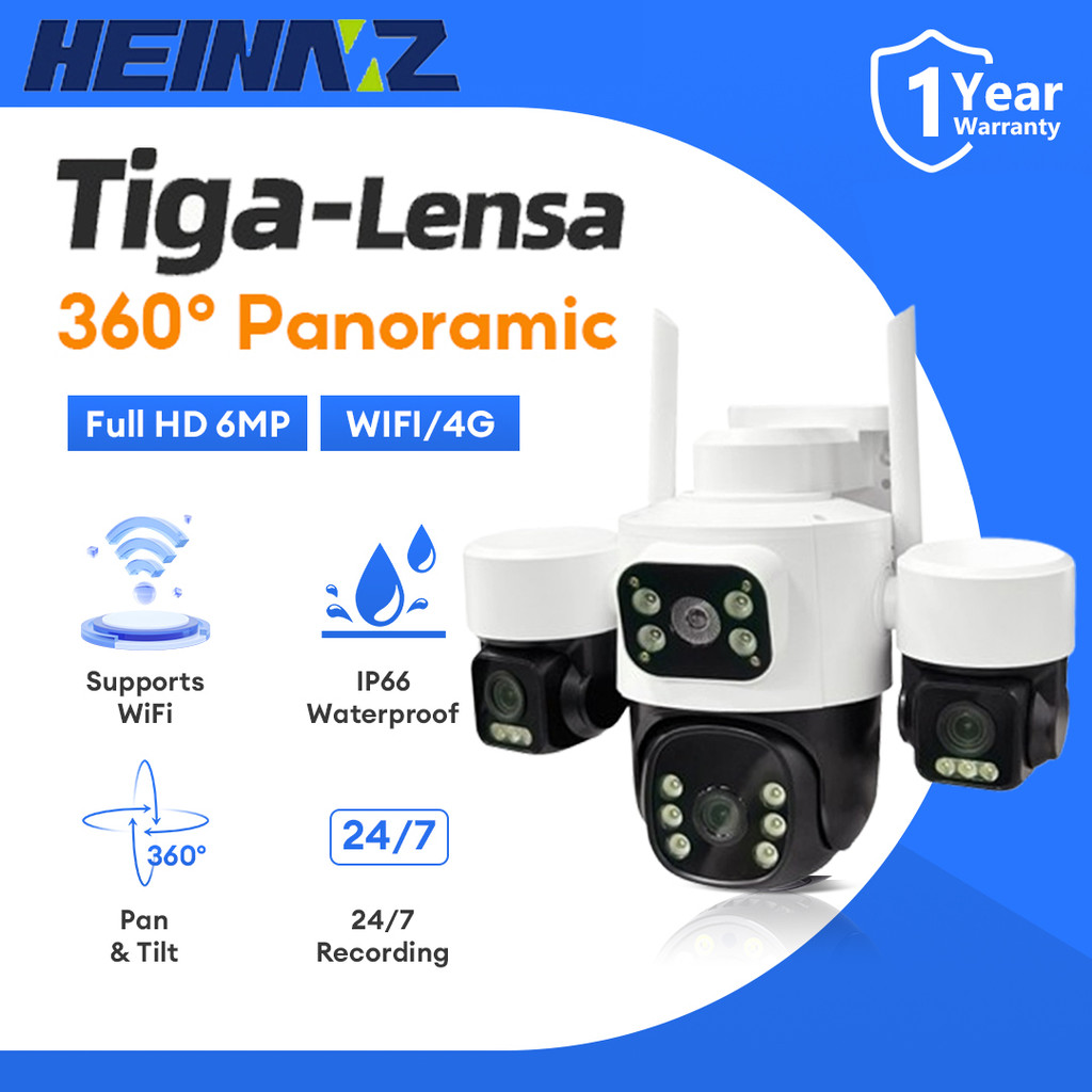 Jual Tiga Lensa Outdoor Waterproof CCTV Camera HD Wi-Fi Nirkabel ...