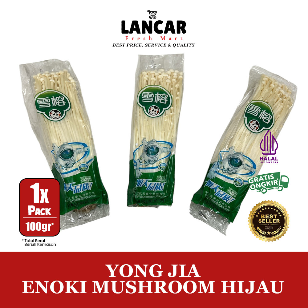 Jual YONG JIA ENOKI MUSHROOM 100GR / JAMUR ENOKI 100GR | Shopee Indonesia