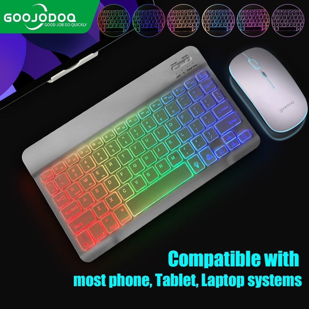 Jual Wireless keyboar tablet ipad 10 Inch Backlit Backlight Wireless ...