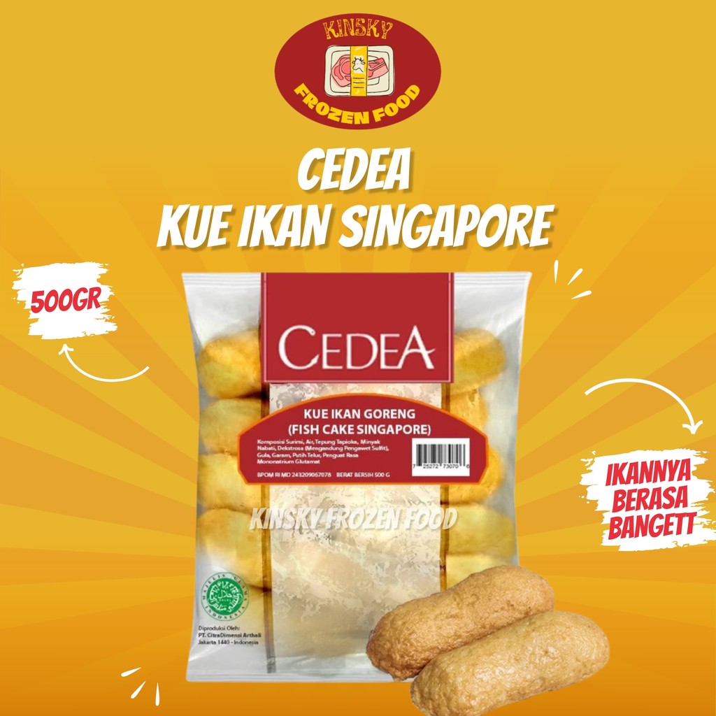 Jual CEDEA KUE IKAN SINGAPORE 500GR/CEDEA FISH CAKE 500 GR | Shopee ...