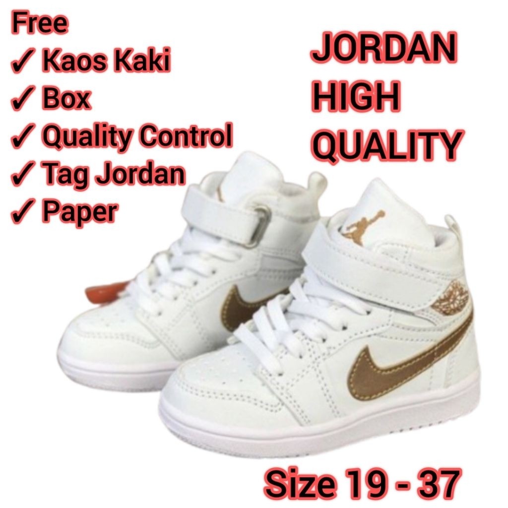 Jual Sepatu Sneakers Anak JORDAN Kids Sepatu Anak Nik Air Jordan Usia 1 ...