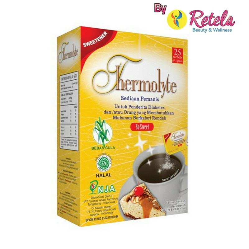 Jual THERMOLYTE DIET SUGAR 25 SACHET 1GR | Shopee Indonesia