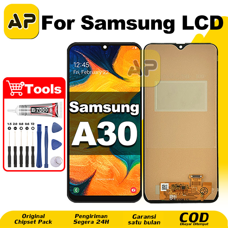 Jual LCD Samsung A30 hp Layar Sentuh Fullset Glass Touchscreen ...