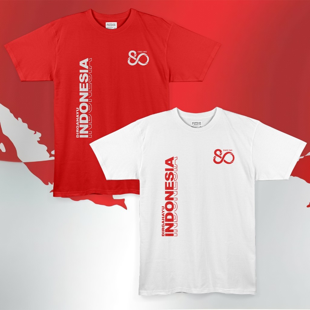 Jual Baju Kaos Distro Pria Wanita Kemerdekaan Dirgahayu 17 Agustus 1945 Indonesia HUT RI Ke 80 ...