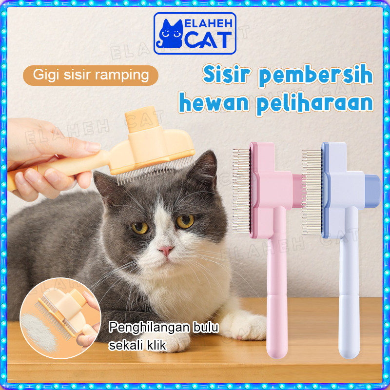 Jual Sisir Kucing Bulu Rontok Sisir Rambut Kusut Dan Rontok Tombol ...