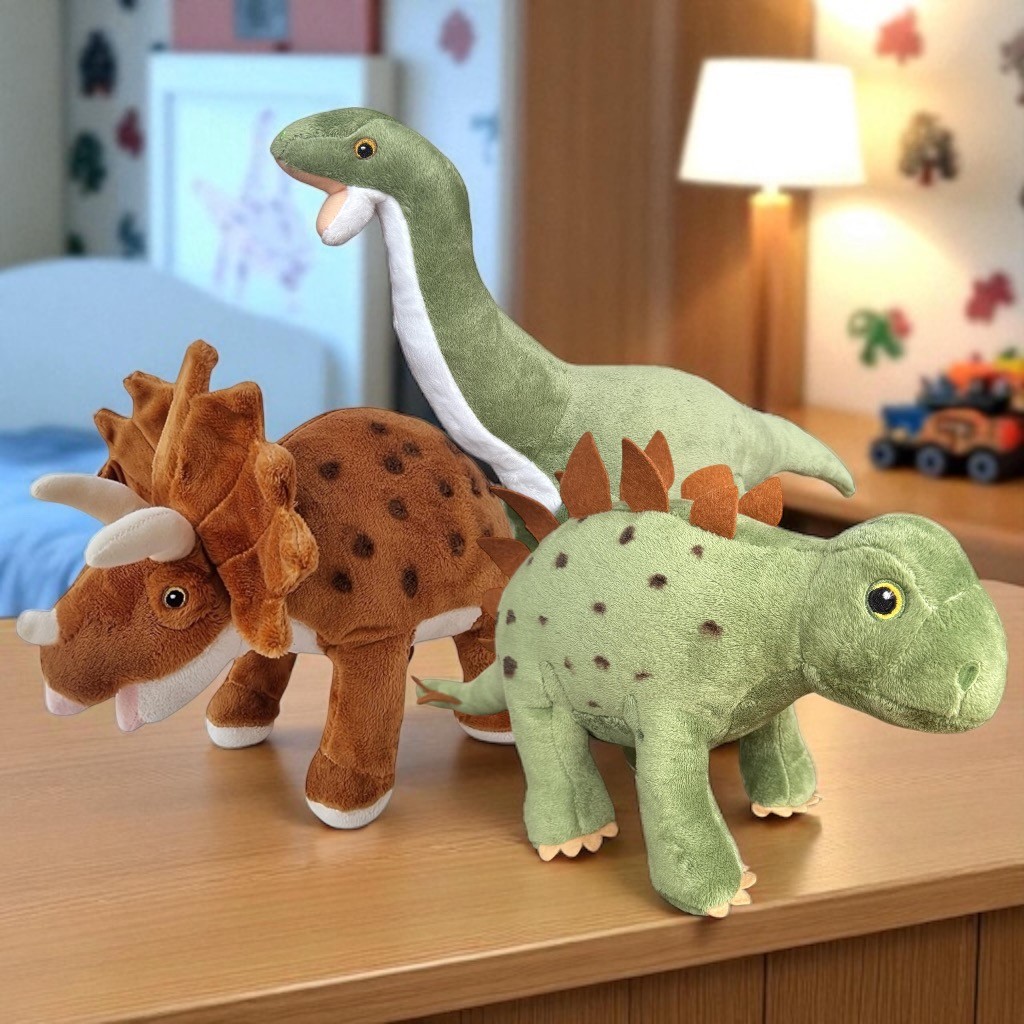 Jual Boneka Dinosaurus Series Dino Brontosaurus Stegosaurus Triceratops ...
