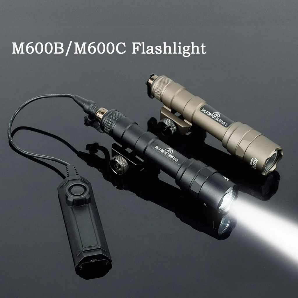 Jual Tactical SF M600 M300 Airsoft Powerful Flashlight Dual Switch AR15 ...