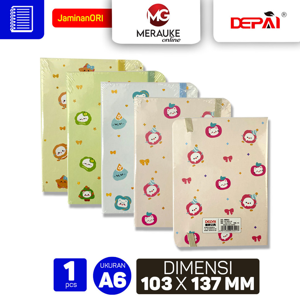 Jual DEPAI Notebook Tali A6 6000 28 Buku Catatan Aesthetic Buku Agenda ...