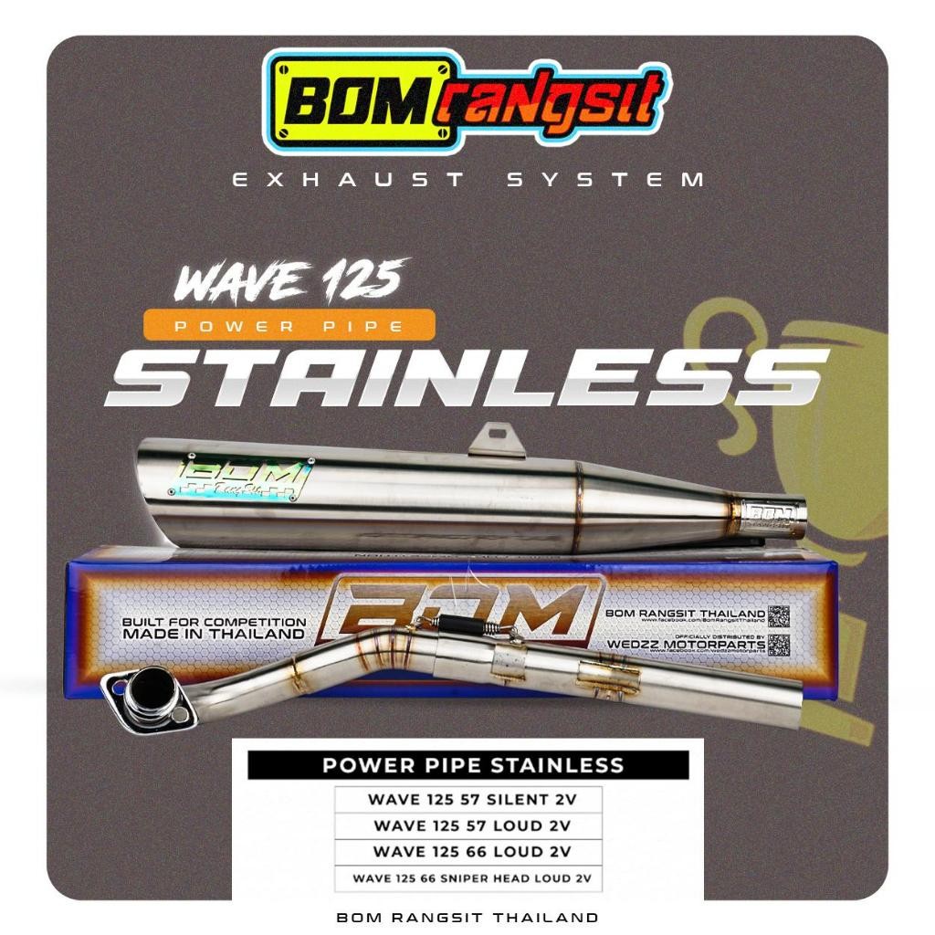 Jual Titanium Bom Rangsit Power Pipe Stainless Motorcycle Exhaust ...
