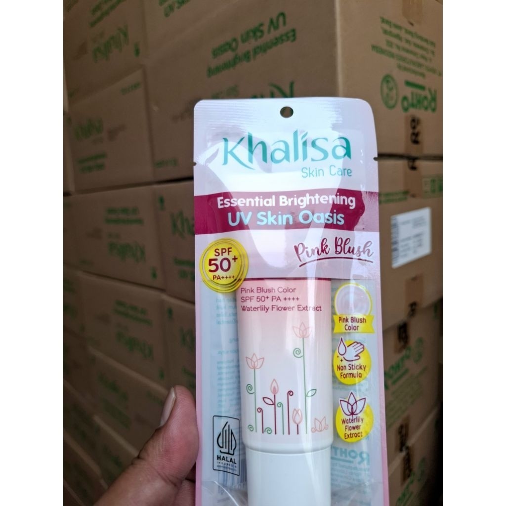 Jual Khalisa Essensial Brigtening UV Skin Oasis 40gr Suncreen Wajah ...