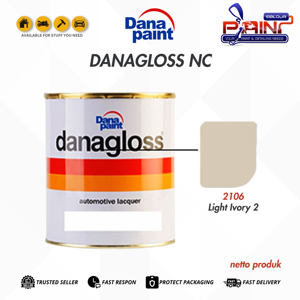 Jual DANAGLOSS NC 2106 LIGHT IVORY - Cat Mobil Kayu Besi Duco | Shopee ...