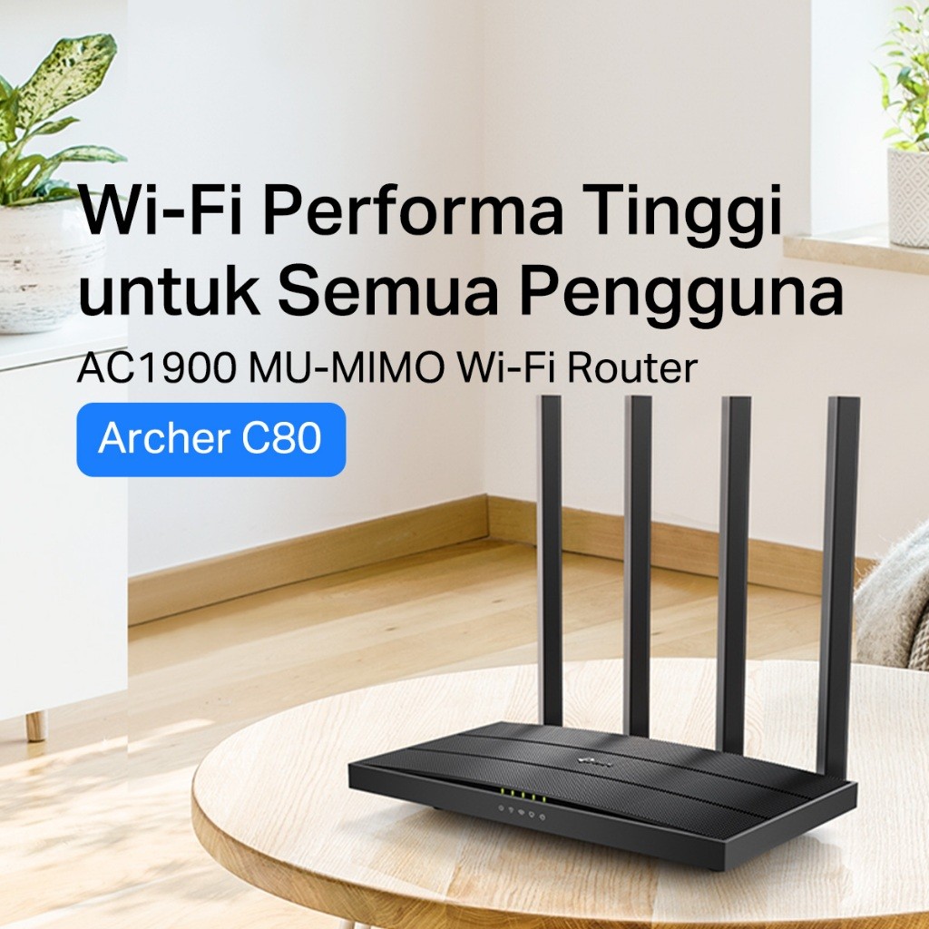 Jual TP-Link Archer C80 | AC1900 WiFi 5 Router | Dual Band | Gigabit ...