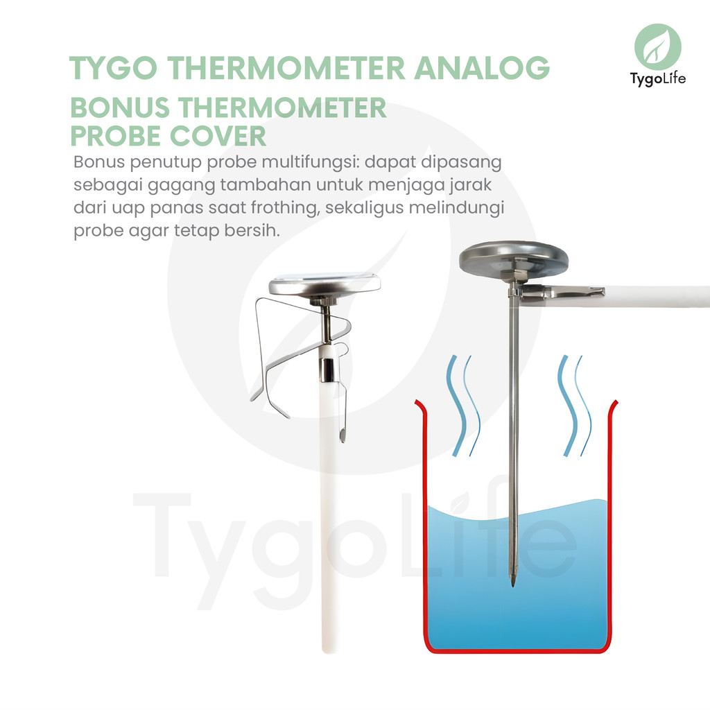 Jual TYGO THERMOMETER ANALOG A01 TERMOMETER JARUM SUHU AIR KOPI SUSU ...