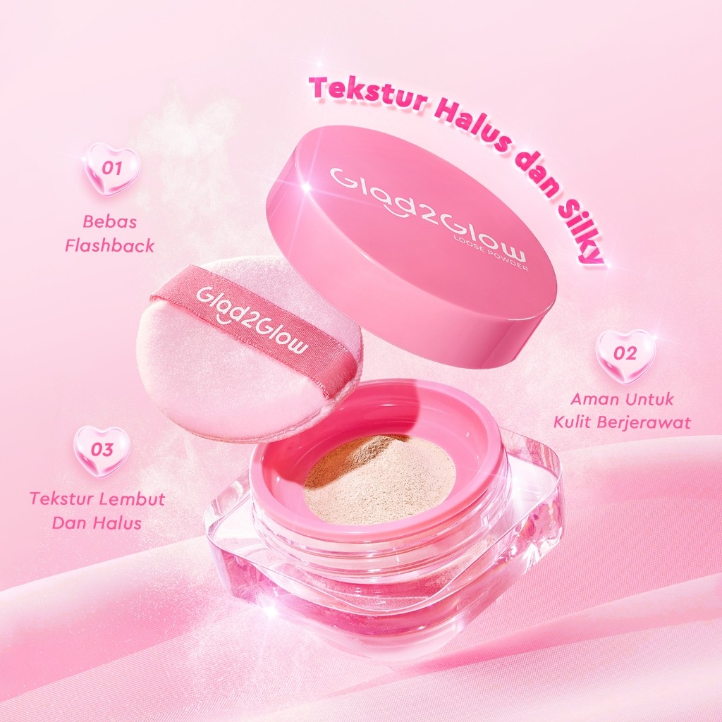 Jual GLAD2GLOW Perfect Blur Cover Loose Powder Finishing Kontrol ...
