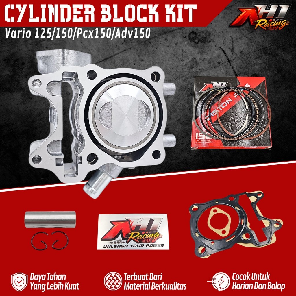 Jual Boring Block Blok Seher Bore Up Vario 125 150 PCX 150 58 60 62 63 ...