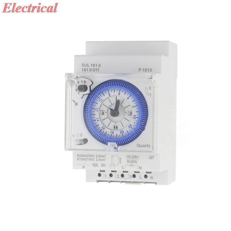 Jual 1pc AC 220V Analog 24-HOUR TIMER 15 Mintues Interval Mechanical ...