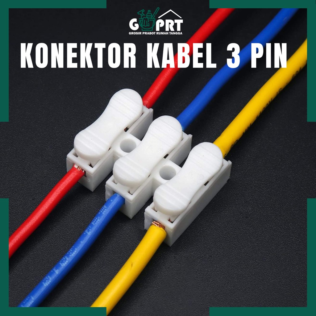 Jual Quick Connect CH 3 Pin Wire Connector Cable Listrik 3 Slot Terminal Sambungan Penjepit 3 ...