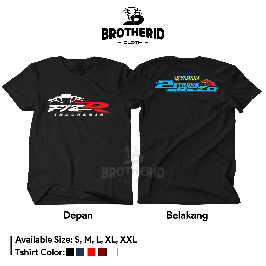 Jual Kaos Fiz R Indonesia Yamaha 2 Tak Baju FizR 2 Stroke Speed Racing ...
