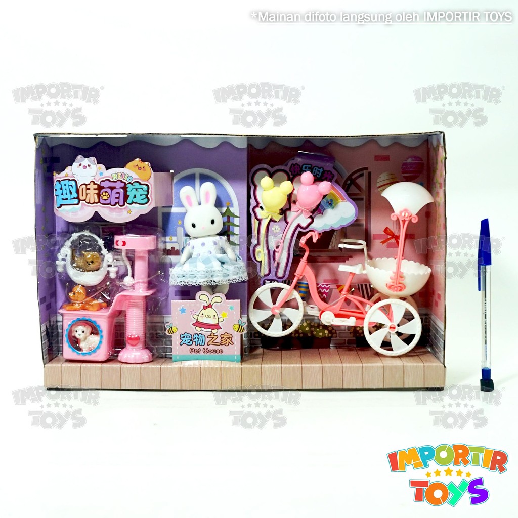 Jual Boneka kelinci Yasini Bay Dreamy Rabbit Doll DRESSER COMB mirror ...