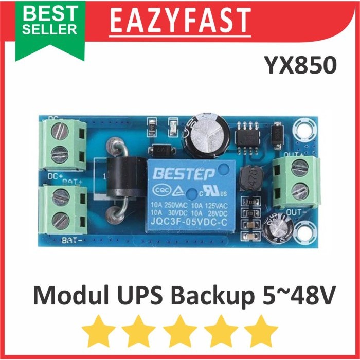 Jual Modul Mini UPS ATS YX850 DC 5 9 12 Volt 10A Emergency Power Supply ...