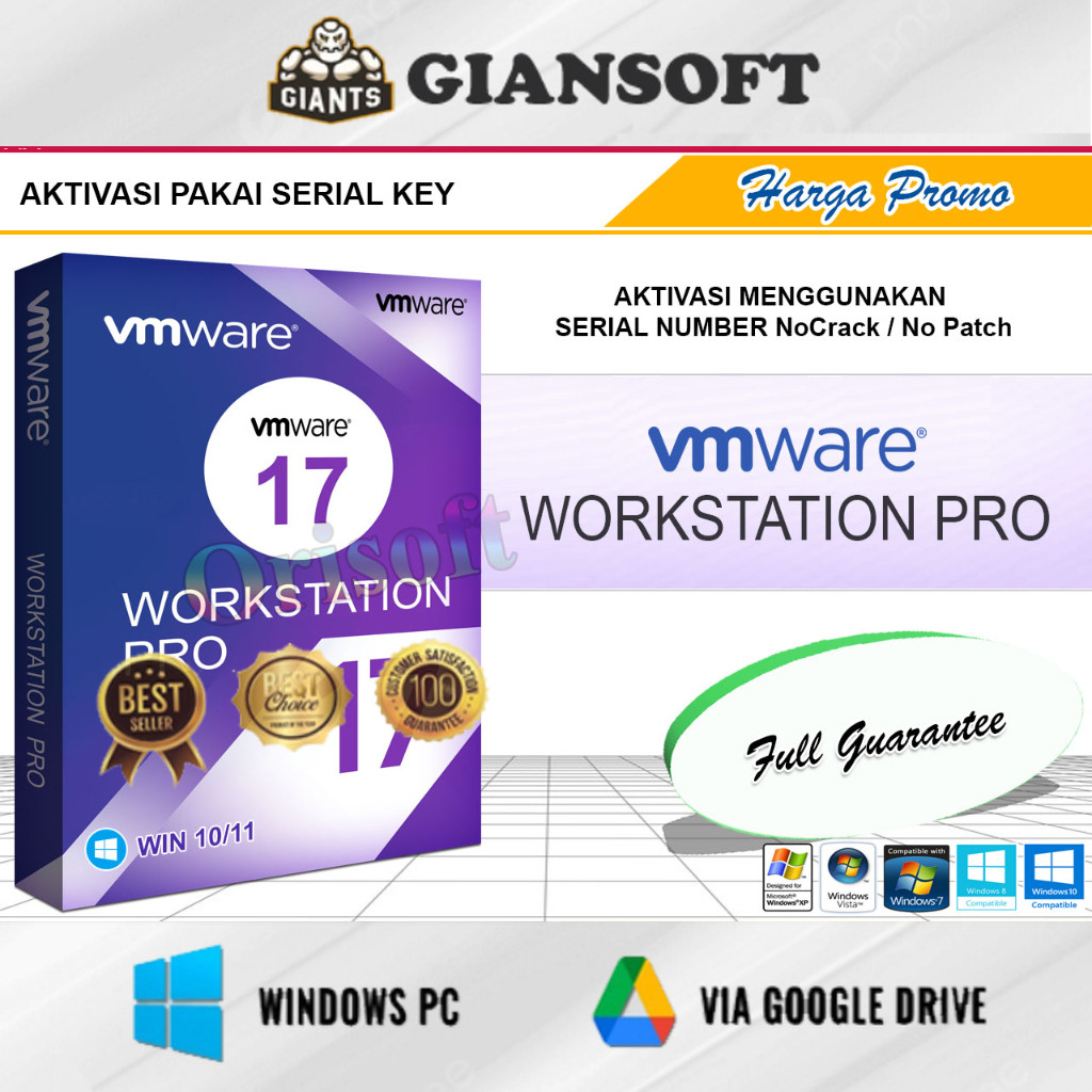 Jual VMware Workstation PRO 17.5 Terbaru + Serial Key Lifetime for ...