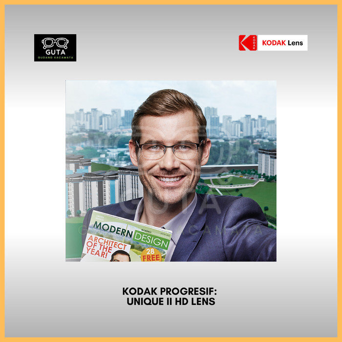 Jual Lensa Kacamata Progresif Night Vision Kodak Unique II HD UV 400 ...