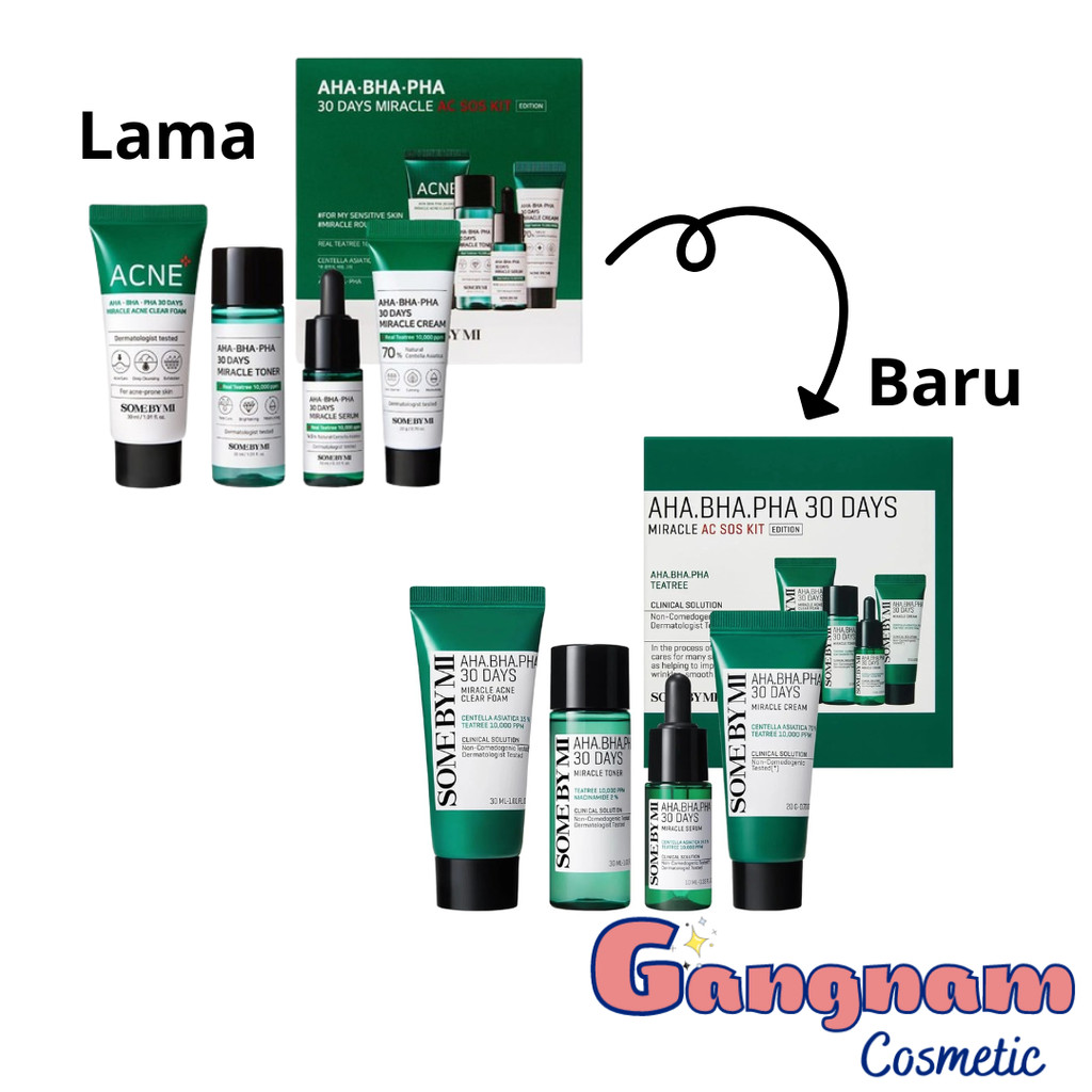 Jual SOME BY MI AHA BHA PHA 30 Days Miracle AC SOS Kit | Shopee Indonesia