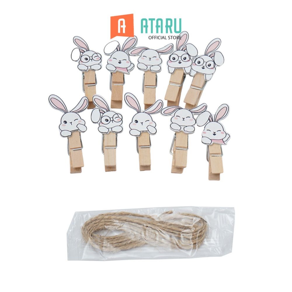 Jual Ataru Set 10 Pcs Penjepit Kertas Mix Design Alat Klip Jepitan ...