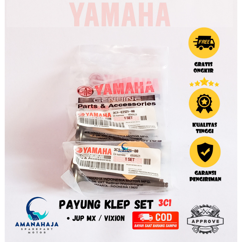 Jual ( GARANSI ) ORI PAYUNG KLEP SET MOTOR HONDA JUPITER MX / VIXION (3C1) | SPAREPART ORIGINAL ...