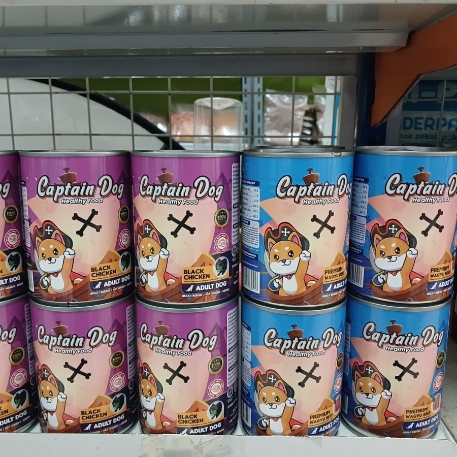 Jual Captain Dog Adult Can 400gr - Makanan Basah Kaleng Anjing | Shopee ...