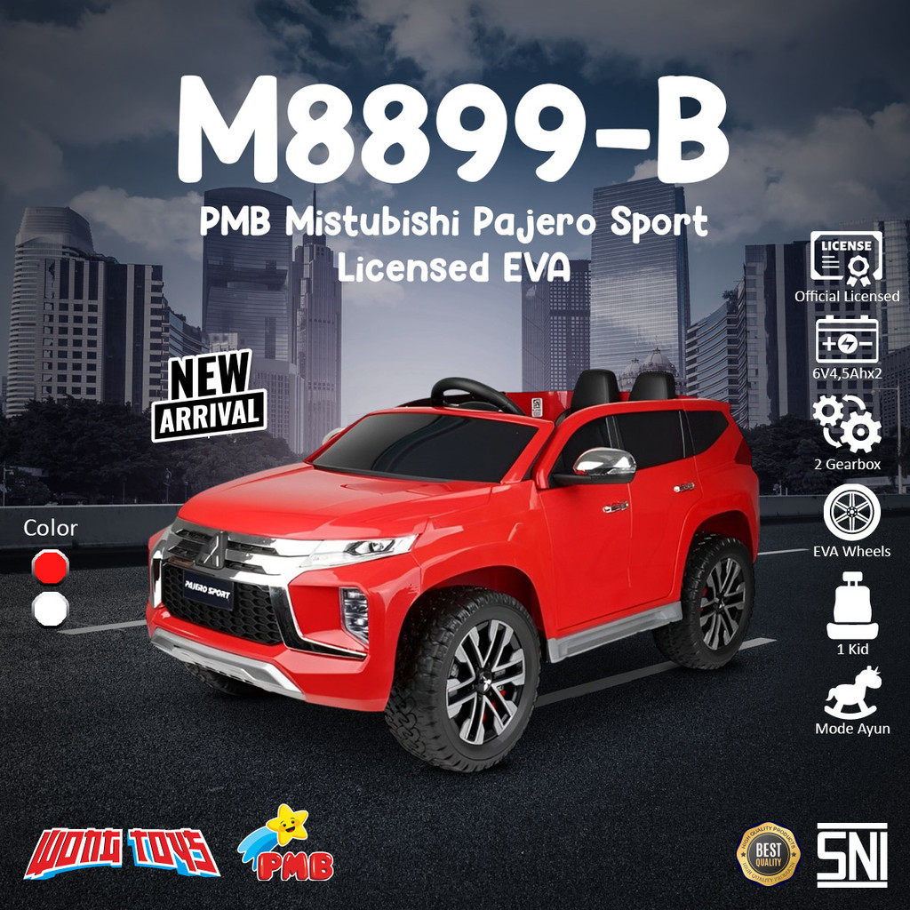 Jual PMB Mistubishi Pajero Sport Licensed EVA (M8899-B) - Mainan ...