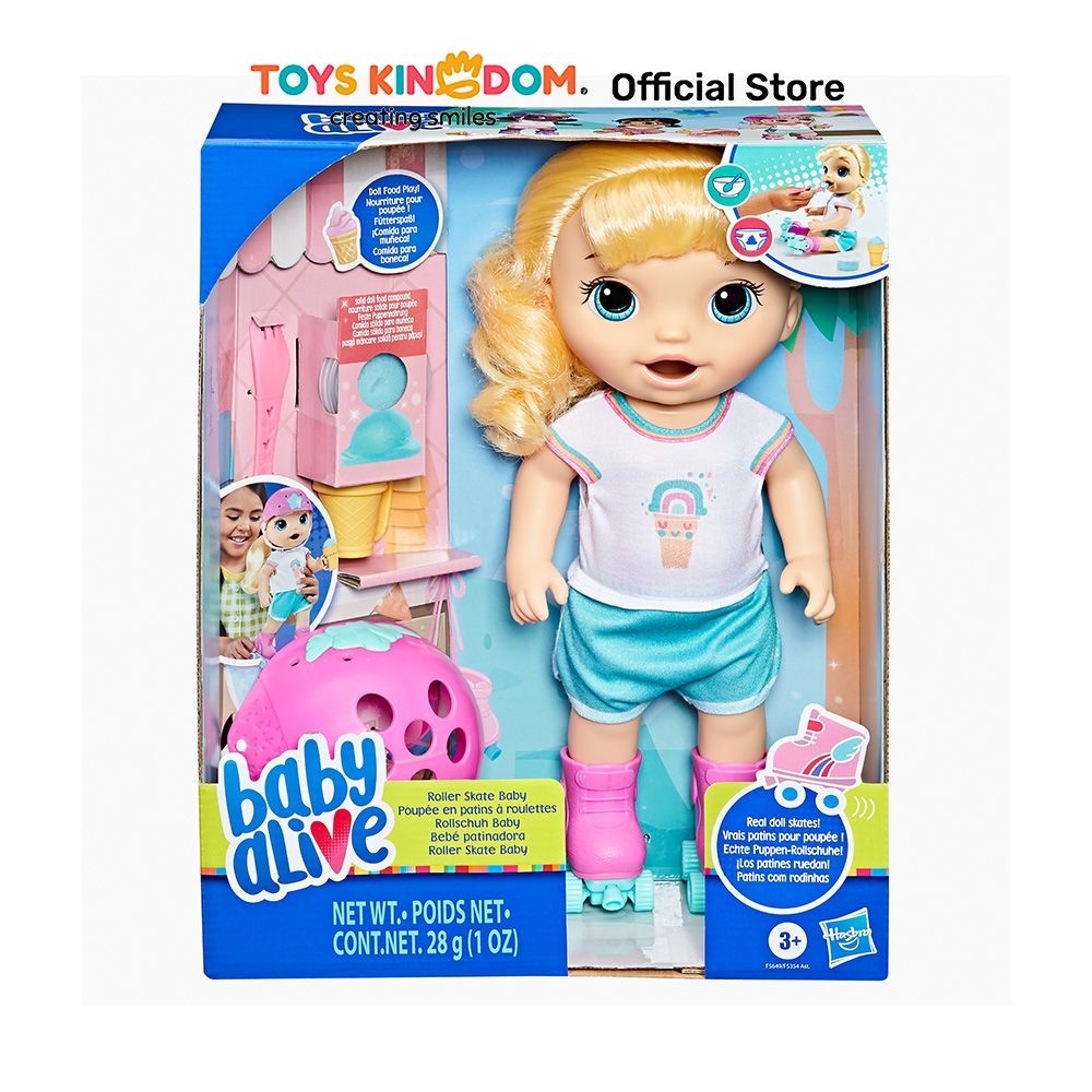 Jual Toys Kingdom Baby Alive Boneka Bayi Roller Skate Blonde Hair F5649 ...