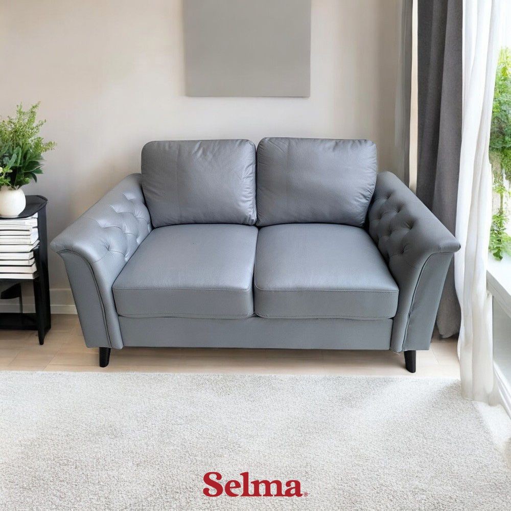 Jual Selma Lora Sofa Fabric 2 Seater - Abu-Abu Tempat Duduk Empuk Sofa ...