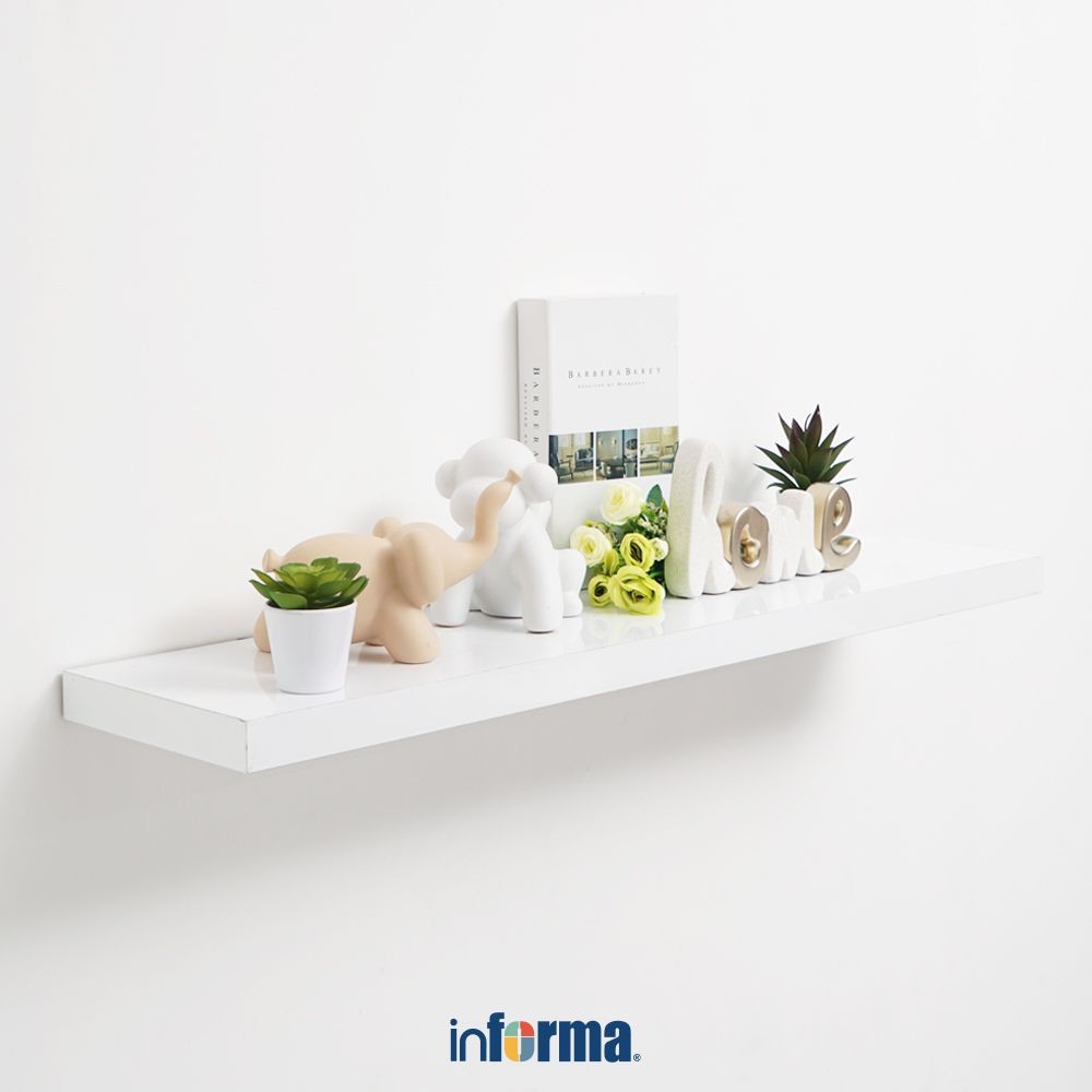 Jual Informa Rak Dinding 100X23.5X3.8 cm - Putih Decorative Wall Shelf ...