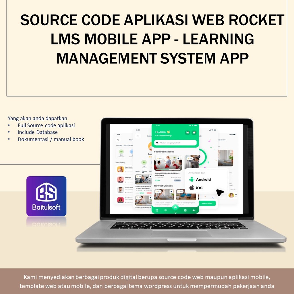 Jual SOURCE CODE APLIKASI WEB ROCKET LMS MOBILE APP - LEARNING MANAGEMENT SYSTEM APP | Shopee ...
