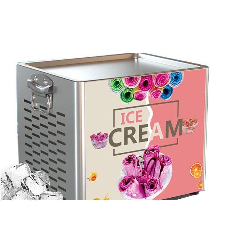Jual Tabletop Electric Fried Yogurt Maker Fried Ice cream Machine Home ...