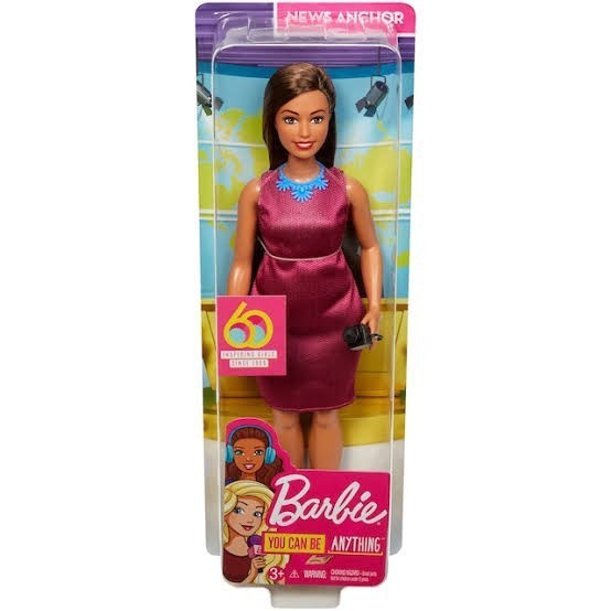 Jual barbie news anchor 60th doll collection doll KSMbersaudara ...