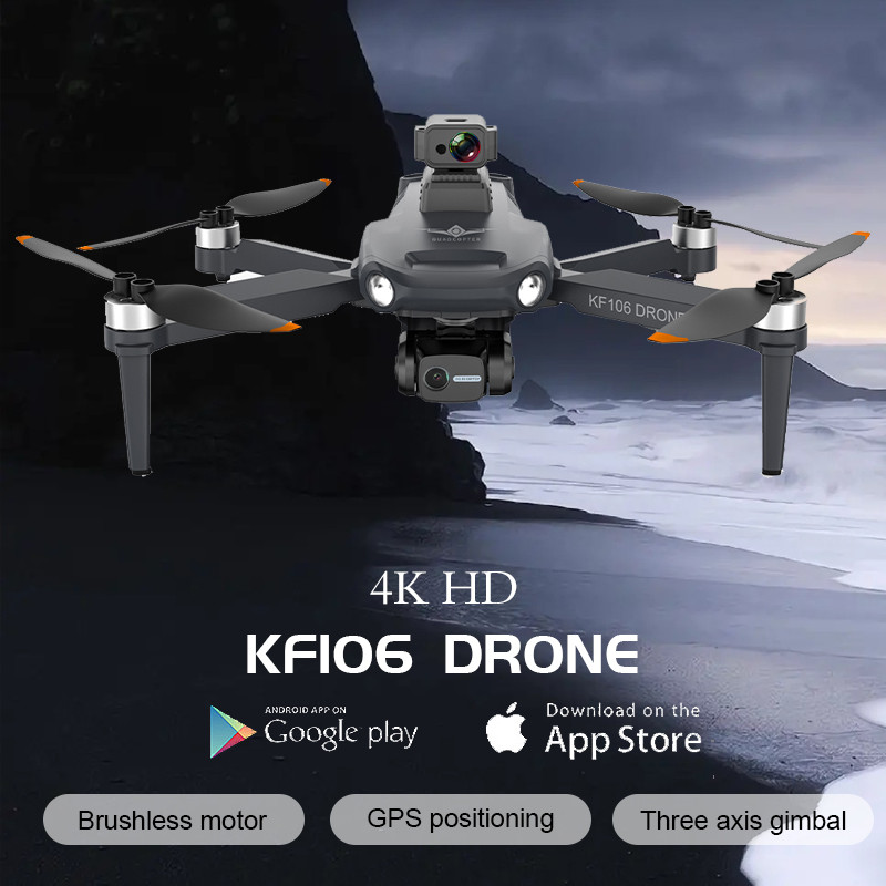 Jual KF106 Max 3-Axis Obstacle Avoidance FPV 8K Dual Camera Drone with HD 4k Profesional GPS ...