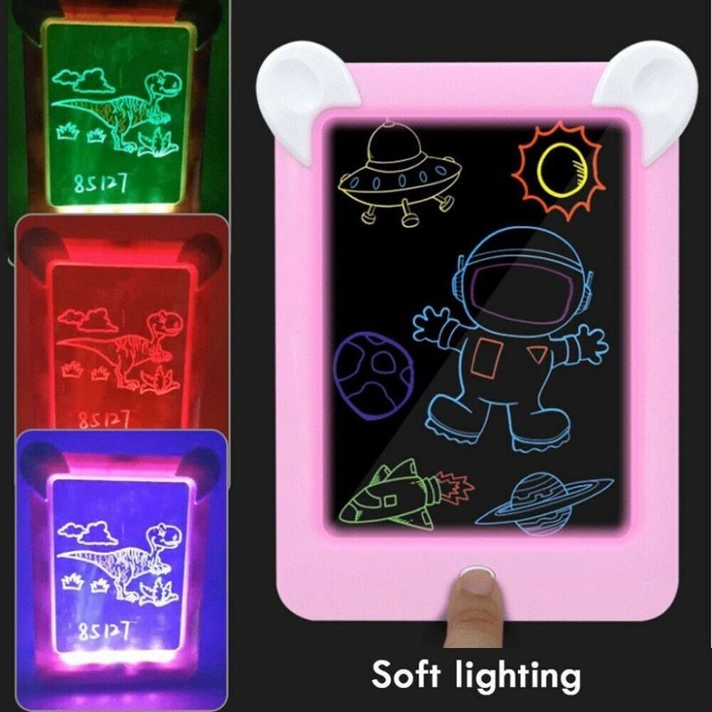 Jual Magic Board Drawing LED 3D 85127 Papan tulis anak papan Gambar ...