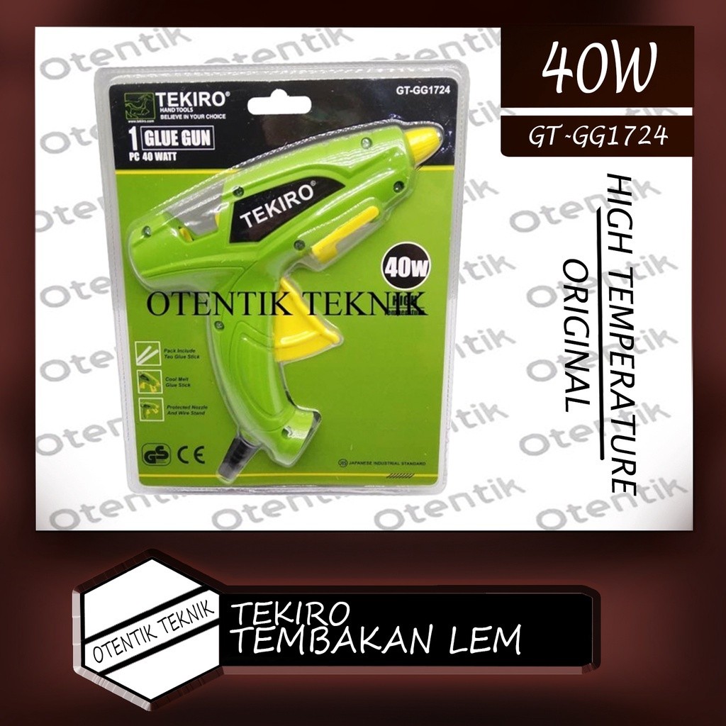 Jual TEKIRO glue gun 40 WATT - ALAT TEMBAK LEM BAKAR CAIR LILIN 40W ...