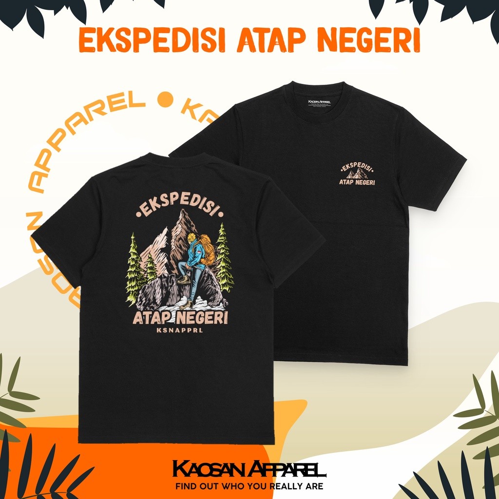 Jual Kaos Pendaki "Ekspedisi Atap Negeri" - Kaos Pendaki Gunung/kaos ...