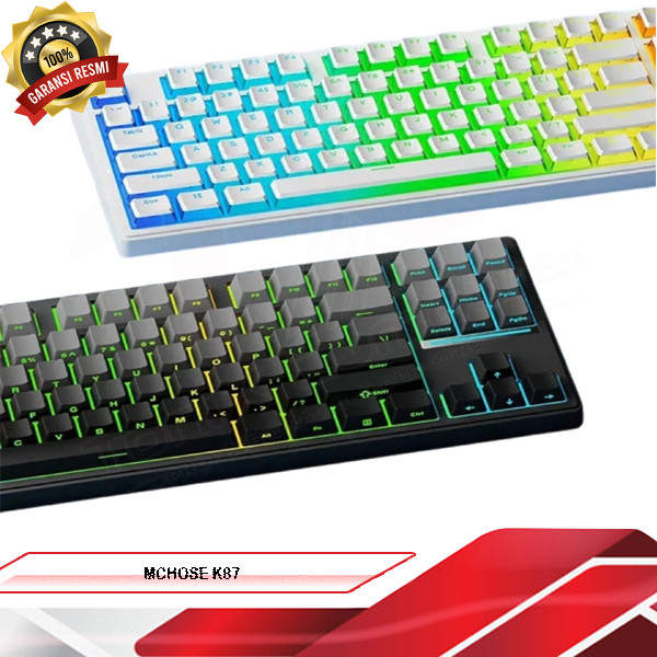 Jual MCHOSE K87 | K 87 Tri-Modes Gasket Mount Mechanical Keyboard | Shopee Indonesia