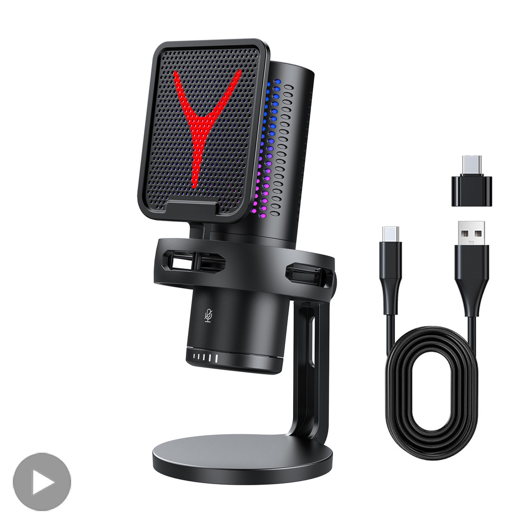 Jual Gaming Microphone Professional Condenser Mic PC Laptop Computer ...