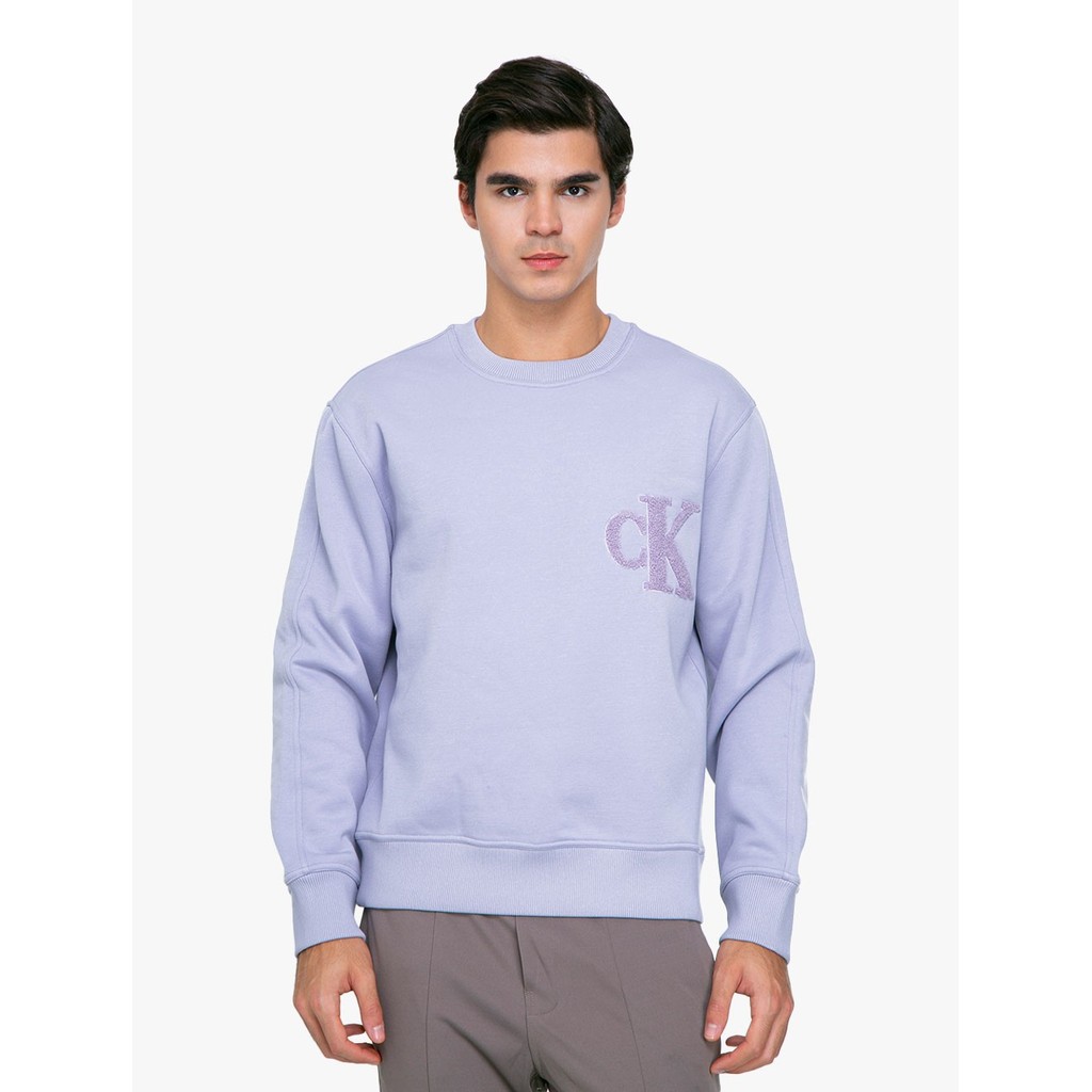 Jual Calvin Klein Jeans - Terry Logo Crewneck Sweatshirt | Shopee Indonesia