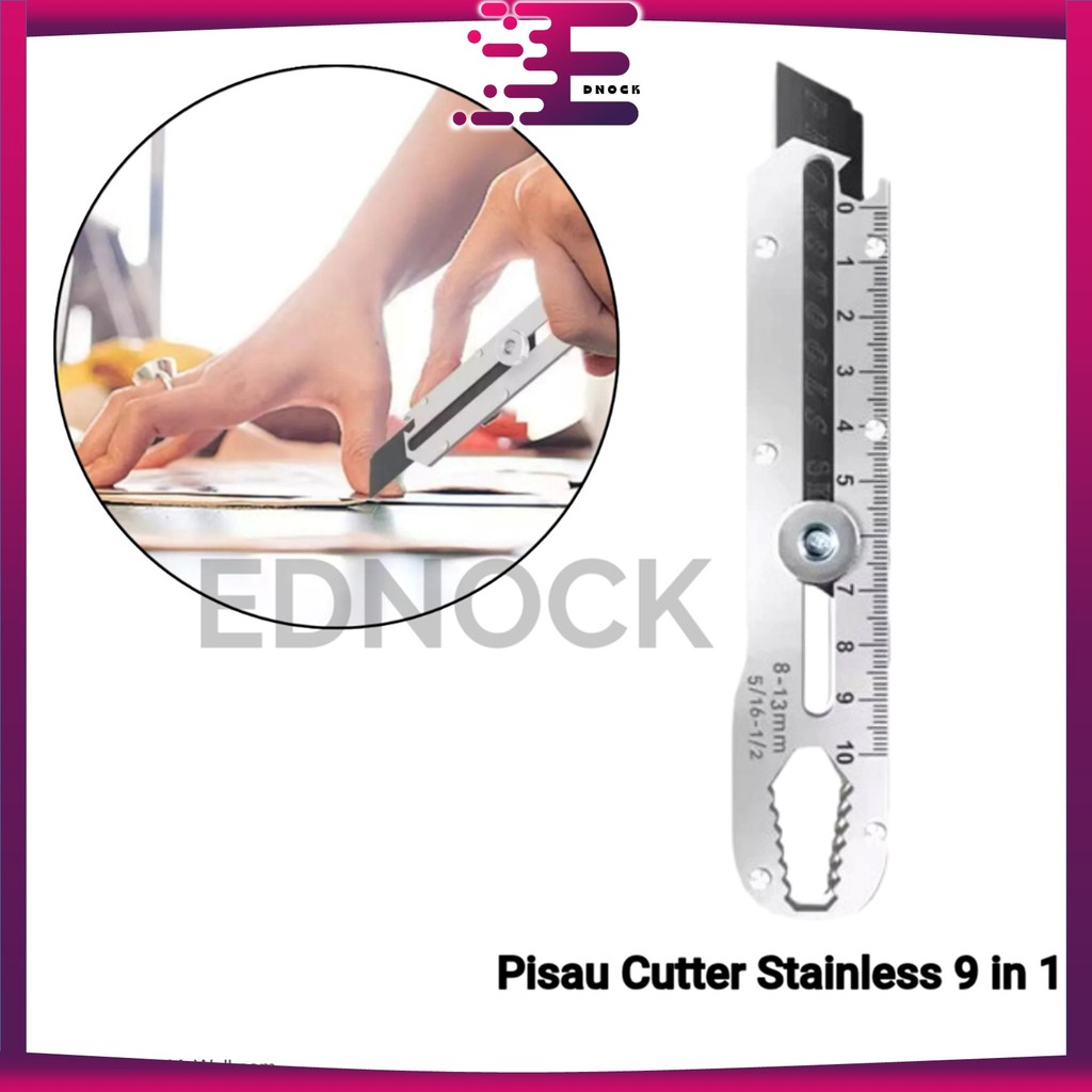Jual Cutter Pisau Tajam Besar Kater Baja Stainless Anti Karat Bahan ...