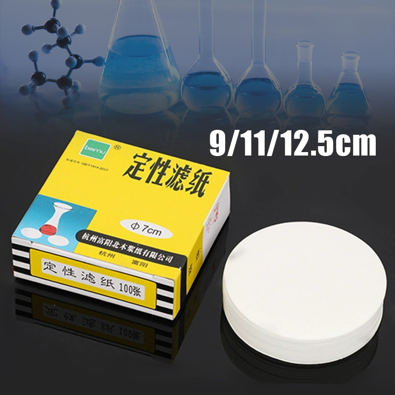 Jual Kertas Saring Lab 9/11/12.5cm 100 Lembar - Filter Paper Membran ...