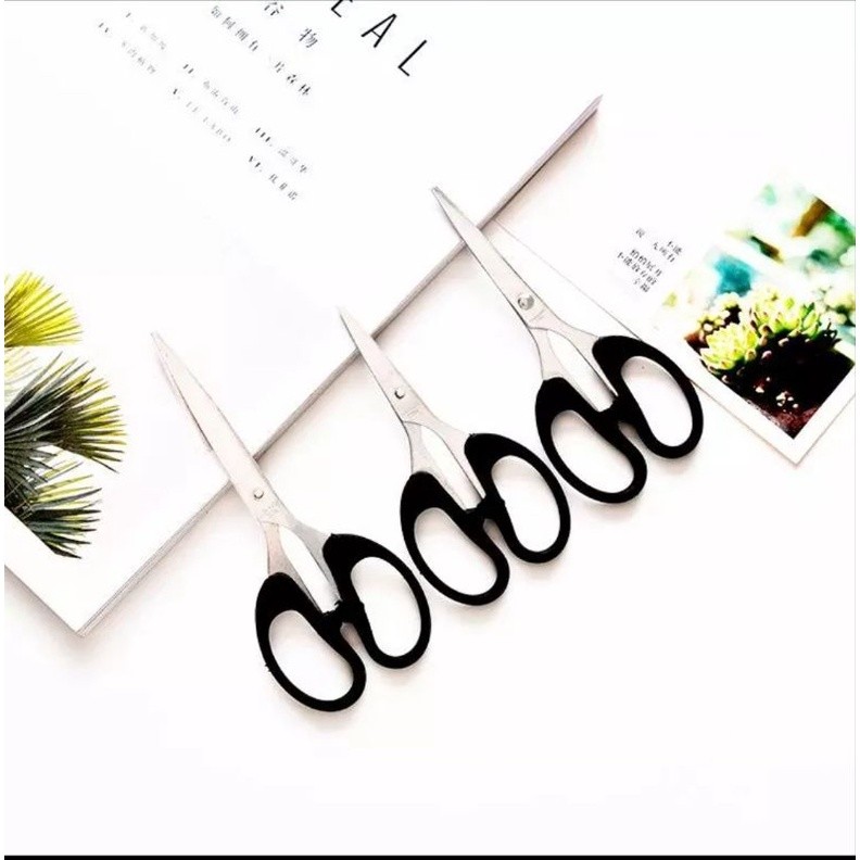 Jual D723 Gunting Hitam Alat Potong Gunting Kain Kertas Sedang Kecil ...