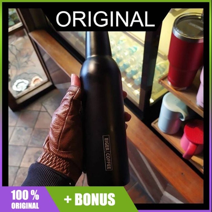 Jual Botol Eiger Coffee Thumbler Bottle Black Hitam Original | Shopee ...