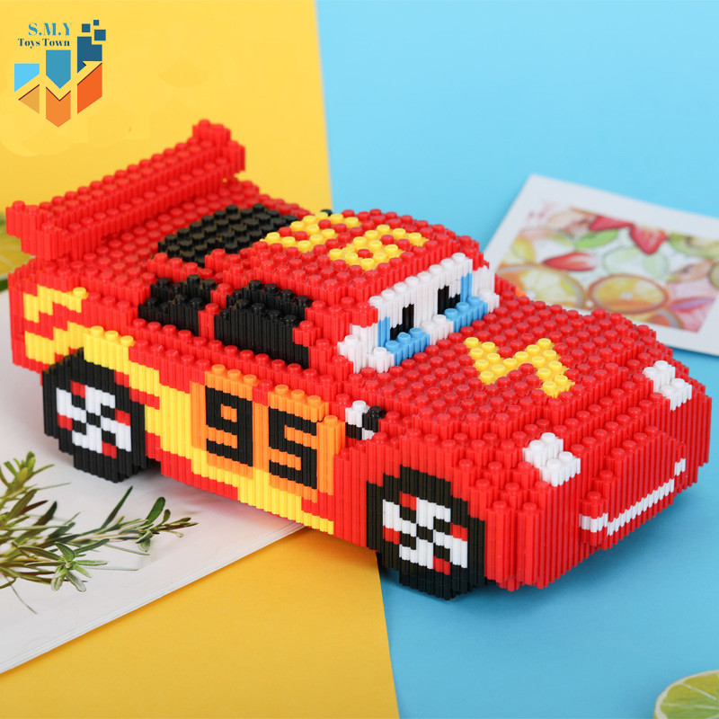 Jual Nano Block Mobil Lightning McQueen Bricks Education Nano Block ...