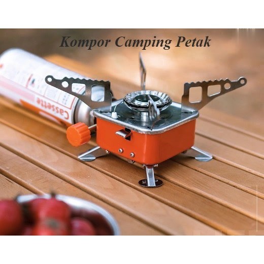Jual Kompor Camping Portable Mini / Kompor Mini Portabel Stove Gas Kaki Empat Dengan Tas ...
